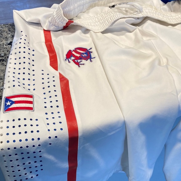 Nike | Shorts | Nike Olympic Team Puerto Rico White Athletic Shorts ...